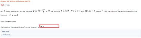 Solved Chapter 16 Section 16 6 Question 010 Incorrect Let Chegg Com