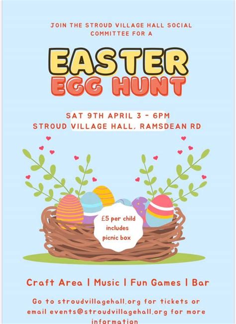 Easter Egg Hunt 2022 Stroud Village Hall