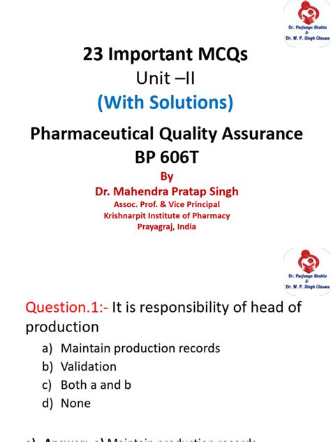 Qa Mcqs Unit 2 Pdf