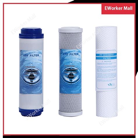 Water Purifier 3 In 1 Water Filter Complete Set For Replaceable Filter