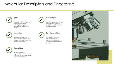 Molecular Descriptors And Fingerprints Chemoinformatics Ppt Example St