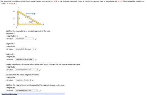 Solved The Triangular Loop Of Wire In The Figure Below Chegg