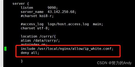 nginx配置访问白名单 nginx 白名单 csdn博客