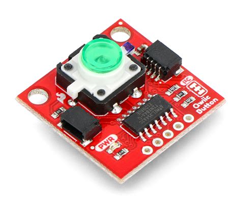 Qwiic Button Red Led Moduł Z Przyciskiem Zielony Led Sparkfun Bob