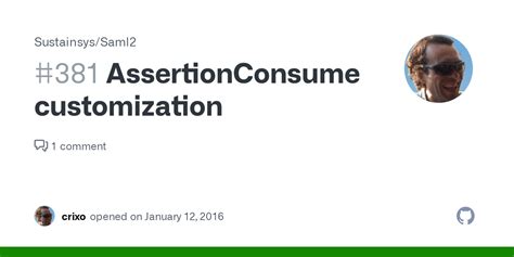 Assertionconsumerserviceurl Customization · Issue 381 · Sustainsys