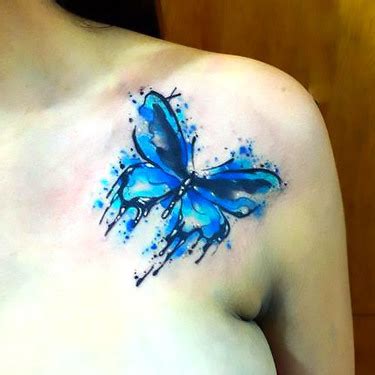 Watercolor Cat On Neck Tattoo Idea