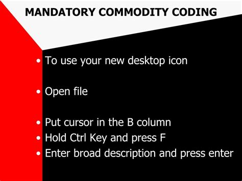 Ppt Mandatory Commodity Coding Powerpoint Presentation Free Download Id 4436528