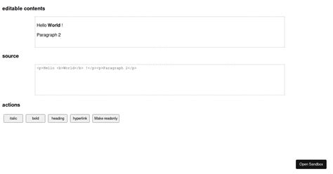 Simple Rich Text Editor In React Codesandbox