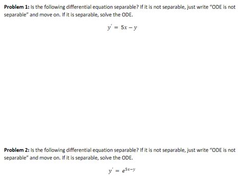 solved problem 1 is the following differential equation