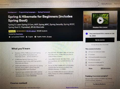 Andreea Valentina Iote On Linkedin Spring Hibernate Java Course