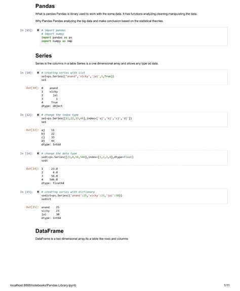 Srikanth Thippani On Linkedin Task 37 Pandas Completed Kiran Sagar Pythonlife