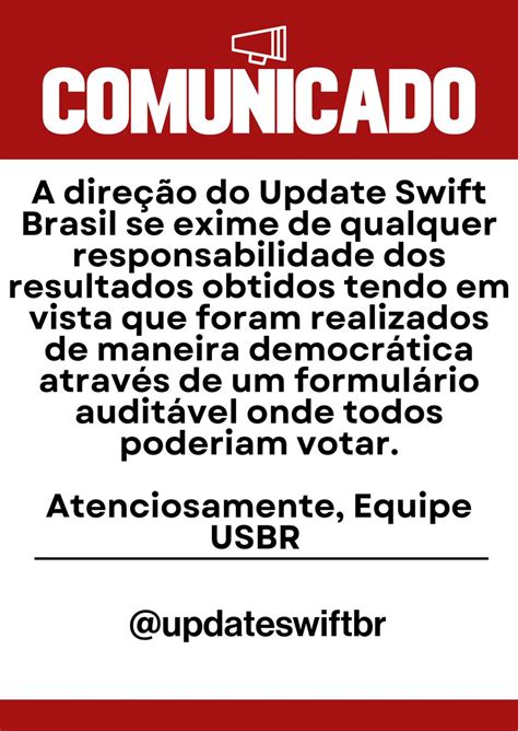 Update Swift Brasil On Twitter