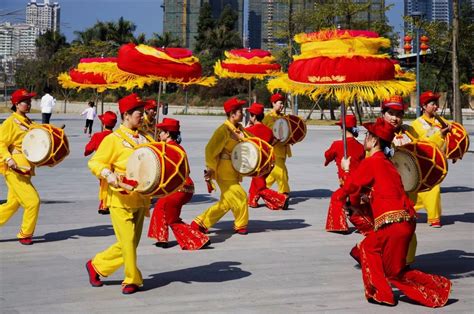 大鼓凉伞图片 舞蹈 表演 大山谷图库
