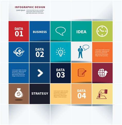 Square Pattern Brochure Template Tile Mosaic Vector Image