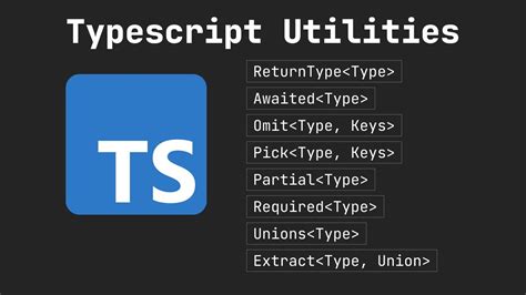 must know typescript tricks an overview of typescript utilities