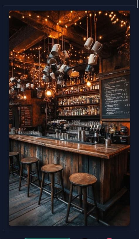 Cozy Cafe Bar Rustic Tavern Design Cozy Rustic Bar Interior Bar Interior Design