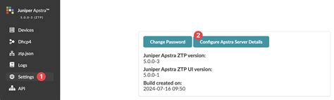 Configure Apstra Server Connection Details Apstra 5 0 Juniper Networks