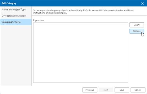Categorization With Grouping Expressions Veeam Recovery Orchestrator Group Management Guide