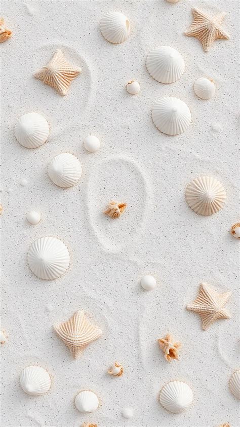 Фон с морскими ракушками · Обои на телефон по ссылке в 2025 г Красные цветовые схемы Обои