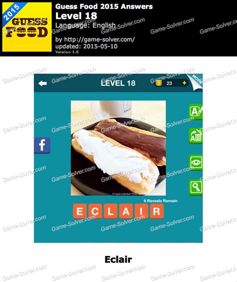 Guess Food Level Game Solver Guess Food Level Game Solver