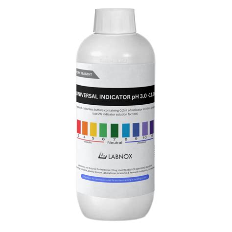Labnox® Universal Indicator Solution Ph 30 110 Ph Testing Solution
