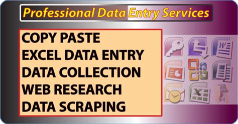 do accurate data entry web scrap web research paste pdf to excel by