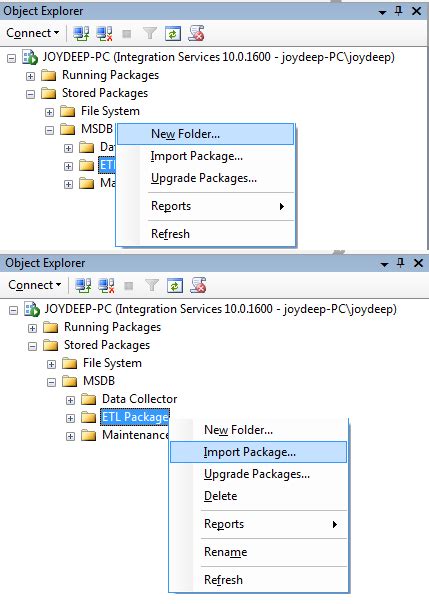 Microsoft Sql Server Knowledge Bank Ssis Package Deployment And Run By Sp
