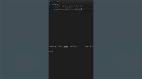 🐍 Python Tips List Comprehension In 60 Seconds Shorts🩳 Youtube