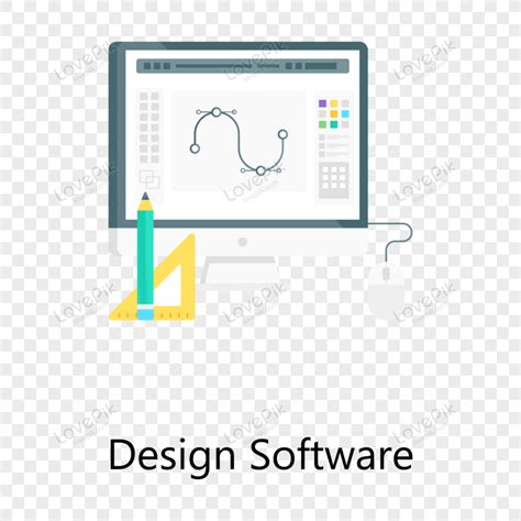 디자인 소프트웨어 의 평면 그 라 데 이 션 개념 아이콘 Png 일러스트 무료 다운로드 Lovepik