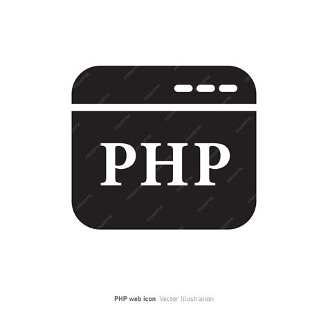 Premium Vector Php Web Icon Design Page Script Icon For Website