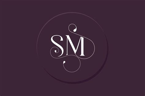 Sm Letter Mark Ligature Type Logo Design Concept 27502641 Vector Art At