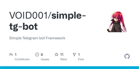 github void001 simple tg bot simple telegram bot framework