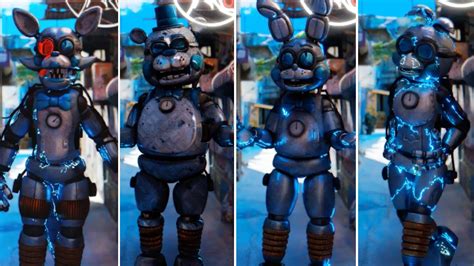 Fnaf Ar Shocked Animatronics Workshop Animations Youtube