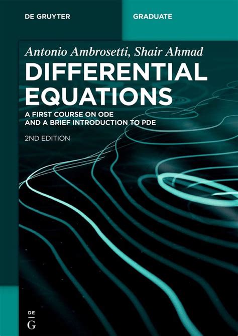 De Gruyter Textbook Differential Equations 9783111185248 Antonio Ambrosetti Boeken Bol