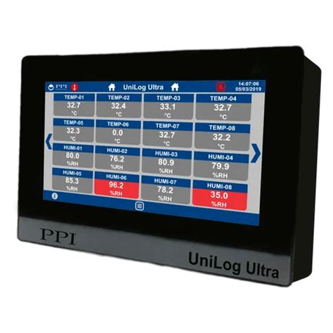 7 color touchscreen universal process data logger with touch panel