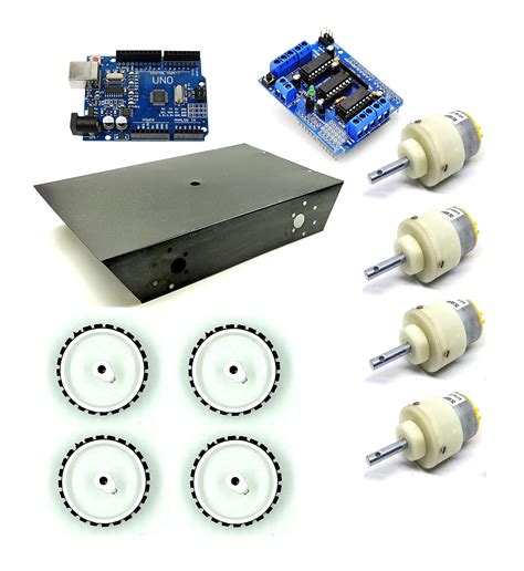 Buy INVENTO Wheel Car Kit Metal Chassis X X Mm RPM DC Motor X Mm Wheel