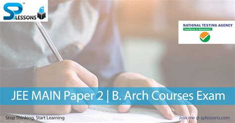 JEE MAIN Paper B Arch Courses