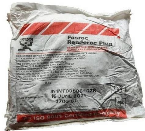 Fosroc Renderoc Plug Packaging Size 5kg At Rs 395 Kg In New Delhi Id 2849732779530
