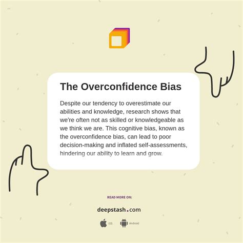 The Overconfidence Bias Deepstash