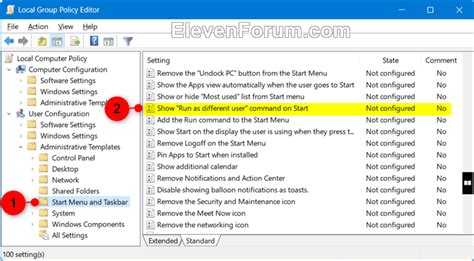 Add Or Remove Run As Different User Context Menu On Start In Windows 11 Windows 11 Forum