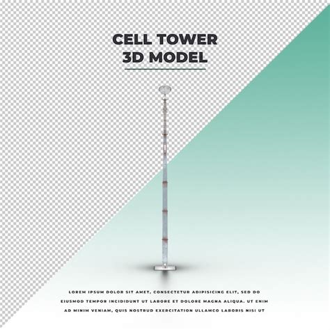 Premium PSD Cell Tower