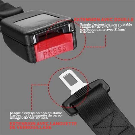 Ceinture De Sécurité à Rallonge Pour Voiture Infiniff