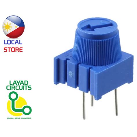 Potentiometer Precision Trimmer 10k Single Turn Trimmer Variable Resistor3386p For Pcb Or