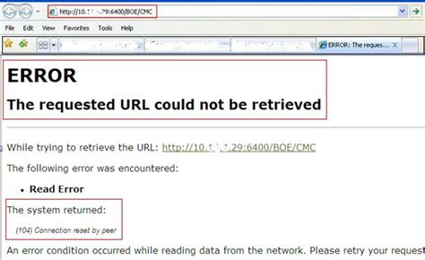 1692277 Sap Bo Bi 40 で Cmc にログインして起動する際に、エラー 104 Connection Reset By Peer が表示される Sap