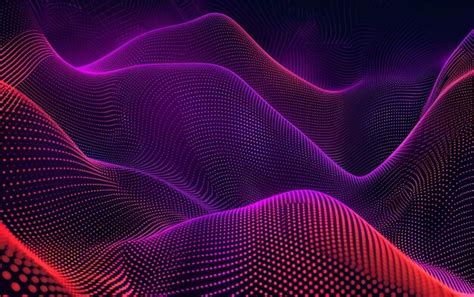 Premium Photo Abstract Waving Particle Technology Background Design