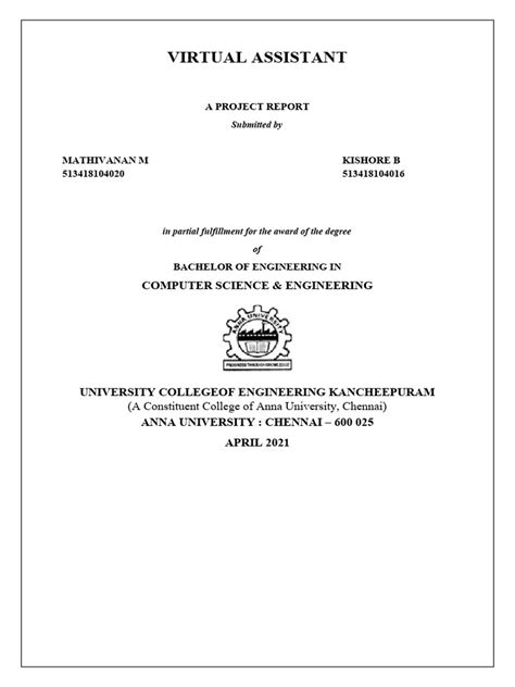 Virtual Assistant Project Report Pdf Software Testing Unified Modeling Language