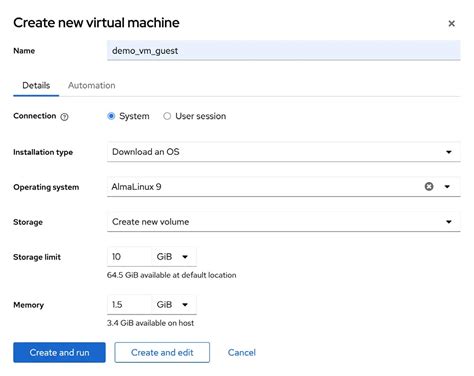 Creating Kvm Virtual Machines On Almalinux 9 Using Cockpit Answertopia