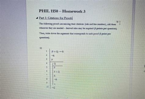 Solved 4 Part 1 Citations For Proofs The Following Proofs