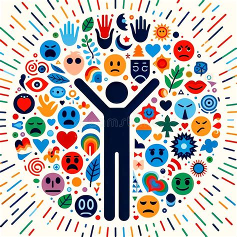 emotional spectrum radiance stock illustration illustration of emoticons state 302716952