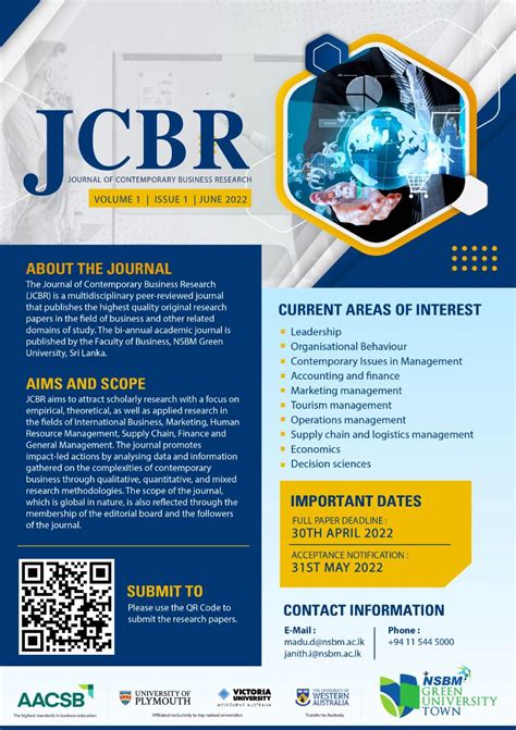 Journal Of Contemporary Business Research Send Us Your Valuable